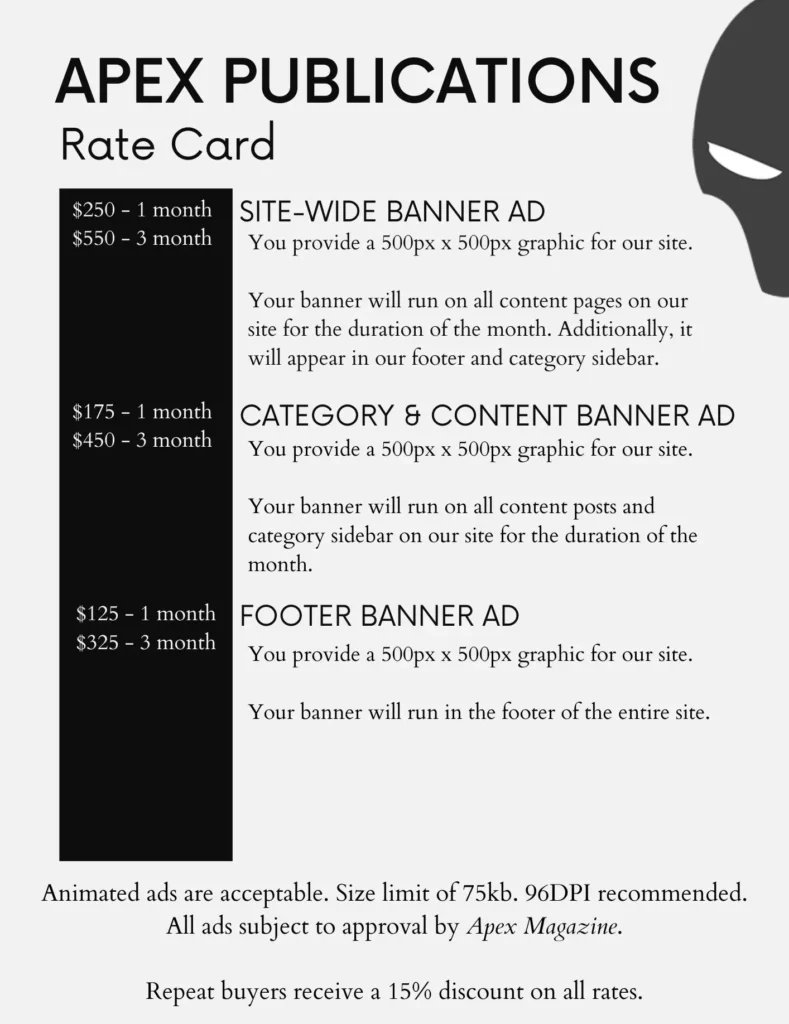 Advertising – Apex Magazine